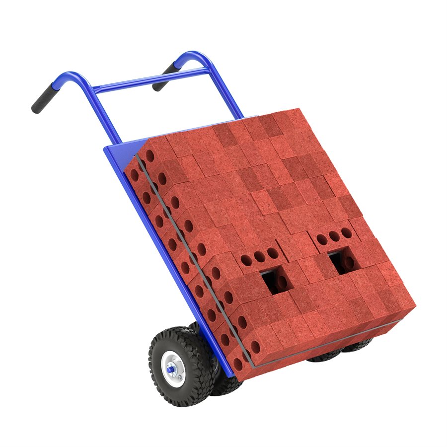 BRICK CART WITH 10" PNEUMATIC TIRES