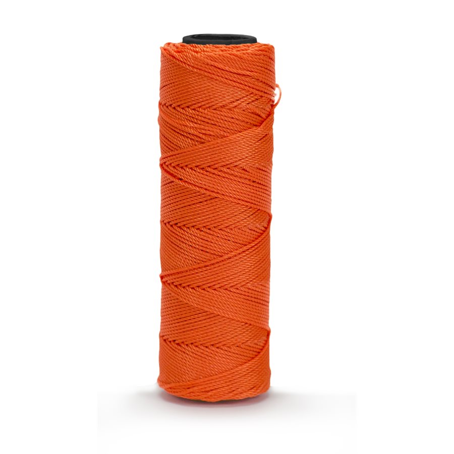 EZC TWISTED NEON NYLON LINE - 350' NEON ORANGE