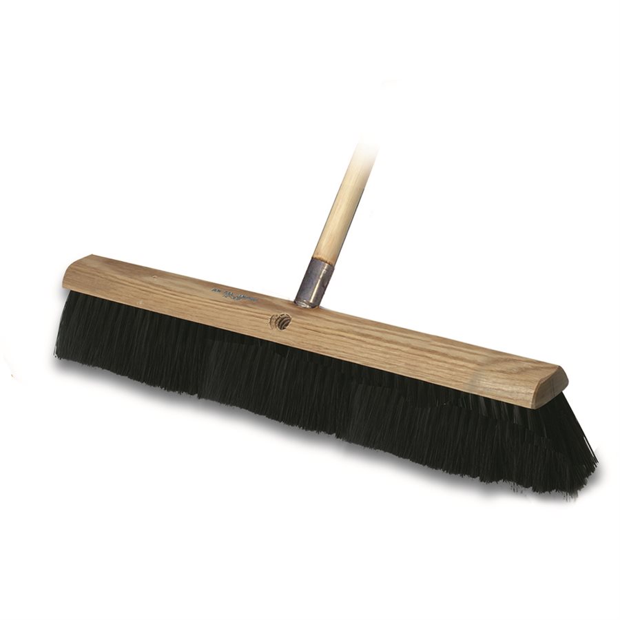CONCRETE FLOOR BROOM - 36" WITH 5' WOOD HANDLE