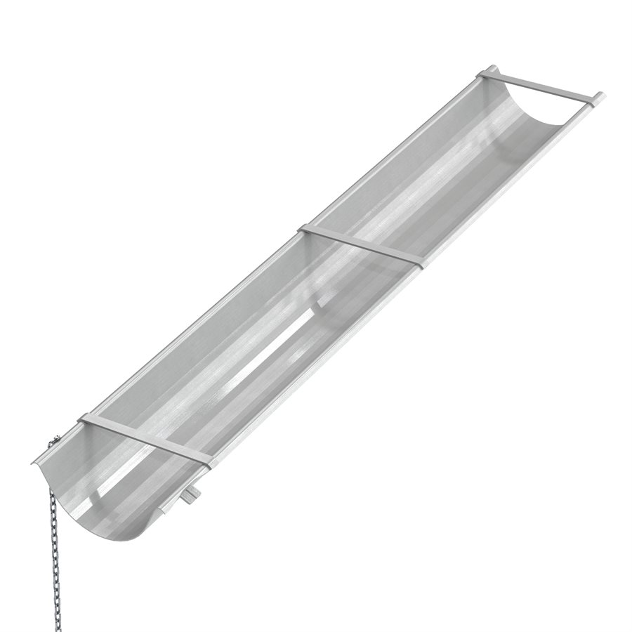 ALUMINUM STRAIGHT END CONCRETE CHUTE - 8'