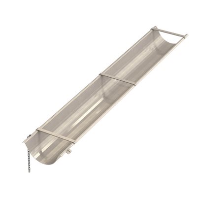 ALUMINUM STRAIGHT END CONCRETE CHUTE - 8'