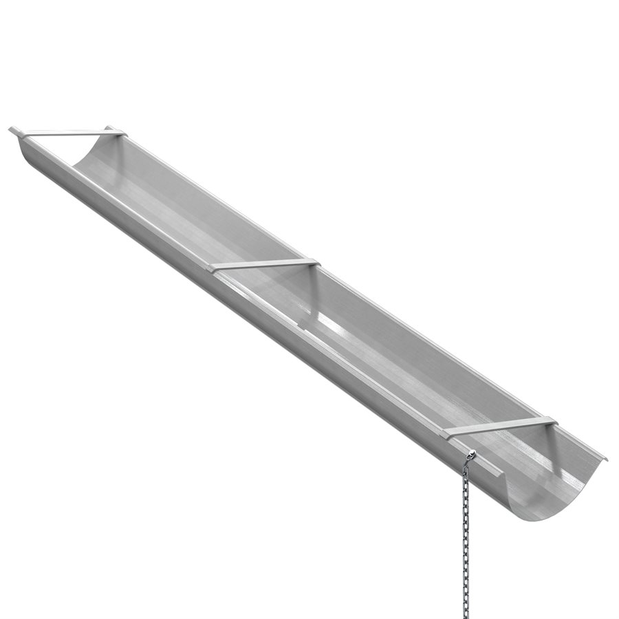 ALUMINUM STRAIGHT END CONCRETE CHUTE - 8'