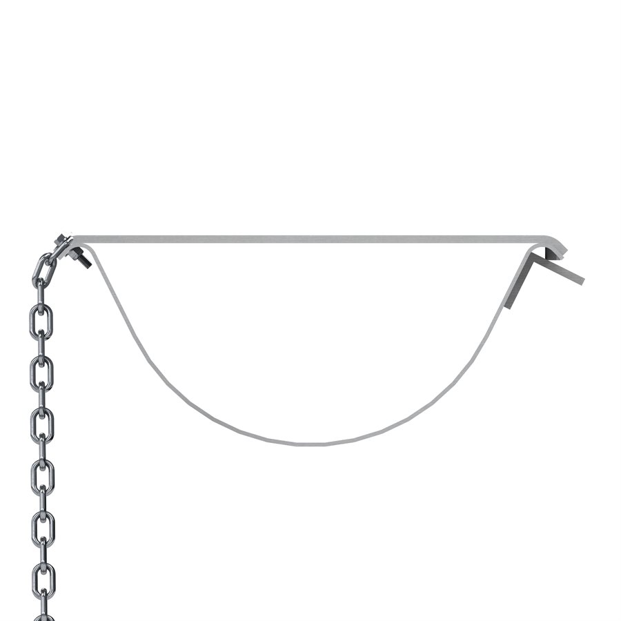 ALUMINUM STRAIGHT END CONCRETE CHUTE - 8'
