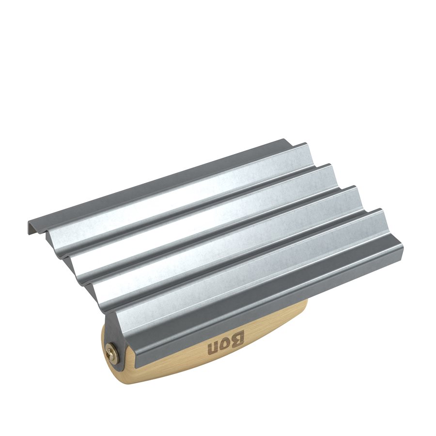 SAFETY STEP GROOVER - 6" x 4" WITH WOOD WAVE HANDLE