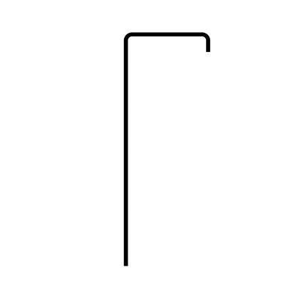 CONCRETE FORM CORNER - 4" INSIDE