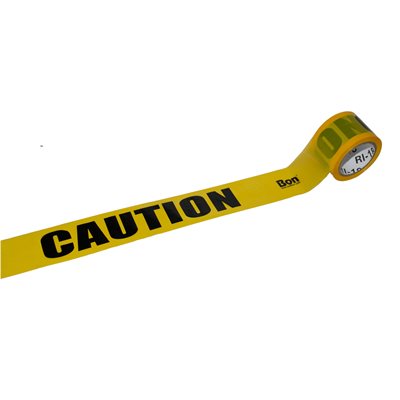 CAUTION TAPE - YELLOW 300' x 3"
