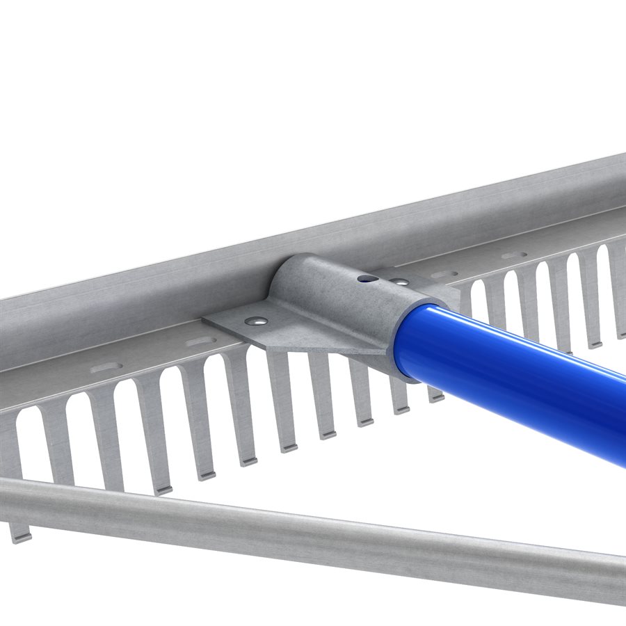 HEAVY DUTY LANDSCAPE RAKE - 36" WITH 72" ALUMINUM HANDLE