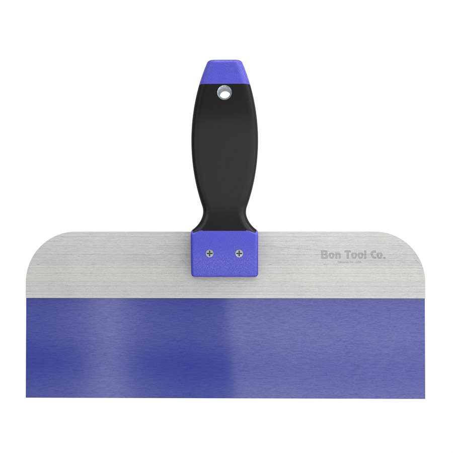 TAPING KNIFE - BLUE STEEL 12" x 3" - COMFORT GRIP HANDLE
