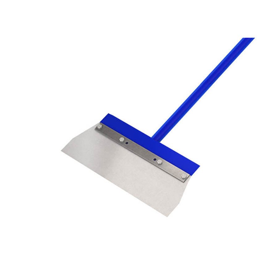 FLOOR SCRAPER - 13 1/2" STEEL SQUARE CUT BLADE - 5' STEEL HANDLE