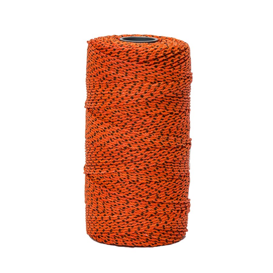 BLUE BAYOU™ BONDED BRAIDED NYLON LINE -685' - ORANGE/BLACK FLECKS