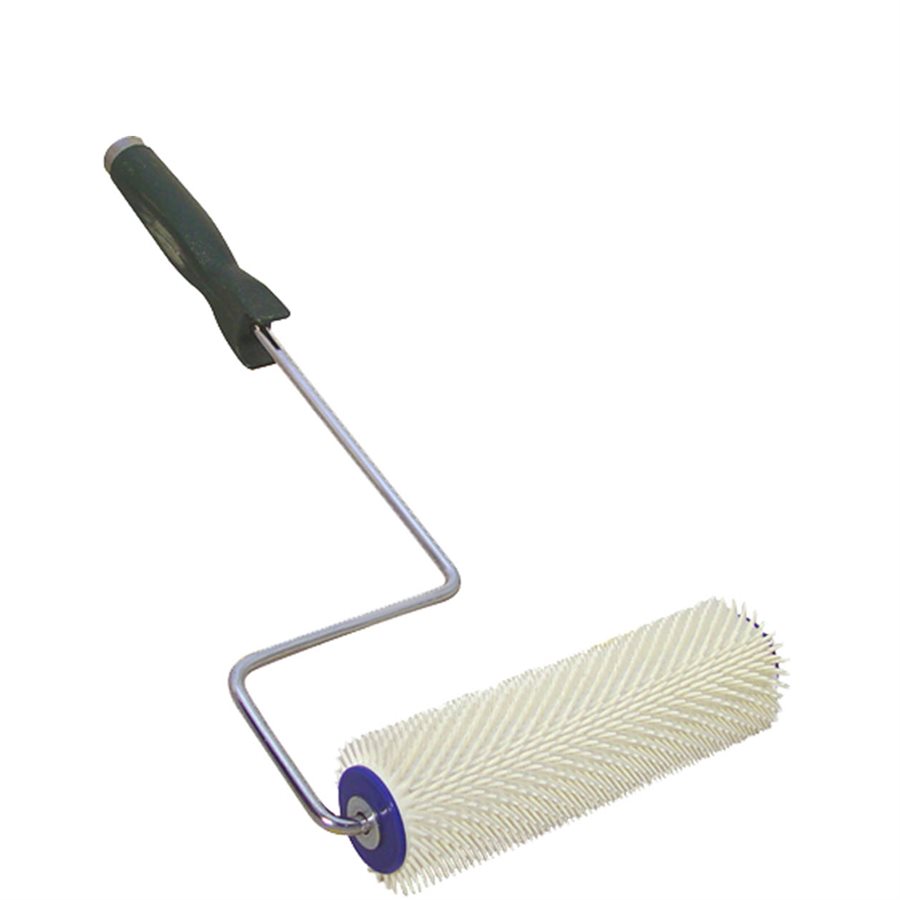 SPIKED ROLLER - 9" WITH 7/16" PLASTIC SPIKES WITH HANDLE