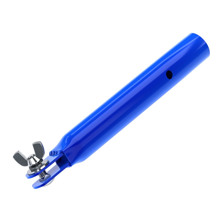 BUTTON TO CLEVIS HANDLE ADAPTER - ALL STEEL WELDED - 9"