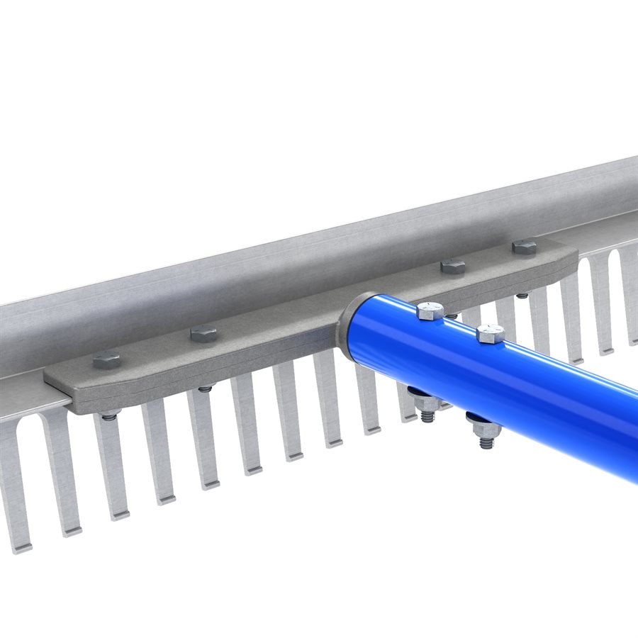 T CONNECTOR LANDSCAPE RAKE - 36" WITH 6' ALUMINUM HANDLE