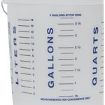 CLEAR MEASURING PAIL - 5 GALLON