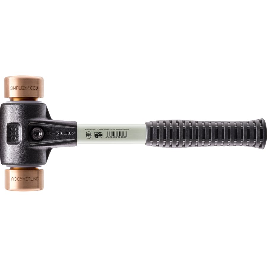 SIMPLEX MALLET COPPER FACE - 1.52 LB - REINFORCED HOUSING - FIBERGLASS ...