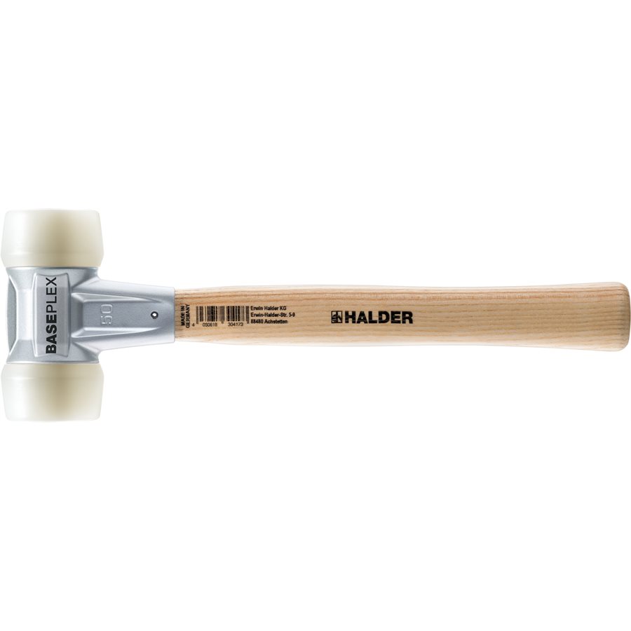 BASEPLEX MALLET NYLON FACE - 12.70 OZ - ZINC DIE CAST HOUSING - WOOD HANDLE