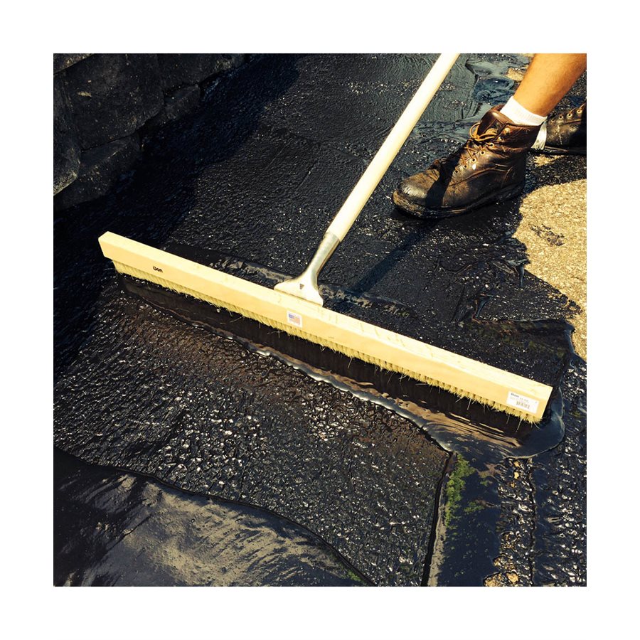 BLACKTOP BRUSH WITH STAMPED BRACKET - 36" TAMPICO FIBER