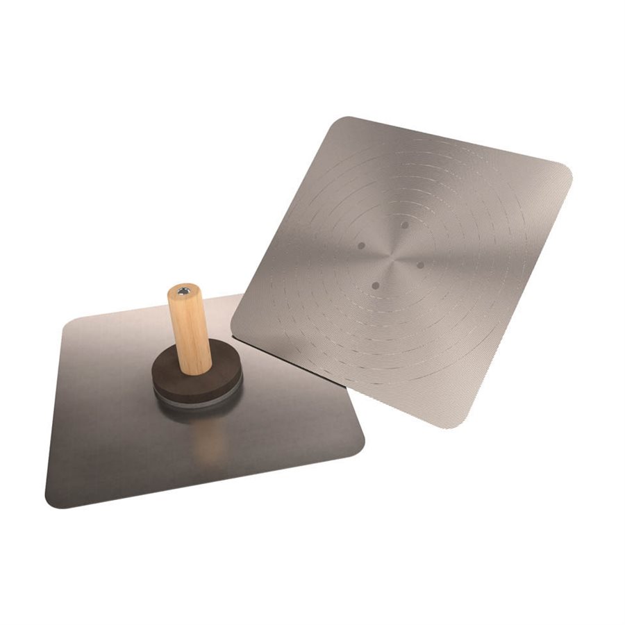 ALUMINUM HAWK 13" x 13" WITH WOOD HANDLE