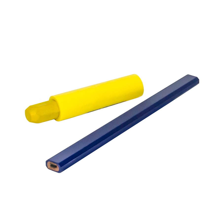 CARPENTER PENCIL & LUMBER CRAYON COMBO - YELLOW