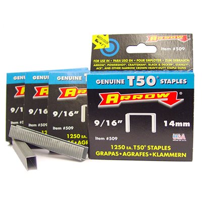 T50 STAPLES - 5/16" (5000/PKG) 4@ 1250