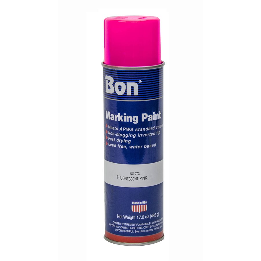 MARKING PAINT - FLUORESCENT PINK - 20 OZ (12/PKG)